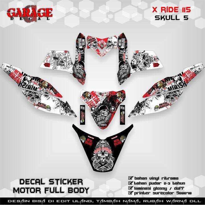 Decal X ride 115 full body Sticker X ride 115 Full body Decal sticker X ...