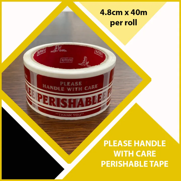 Packaging Tape(PLEASE HANDLE WITH CARE PERISHABLE) | Lazada PH