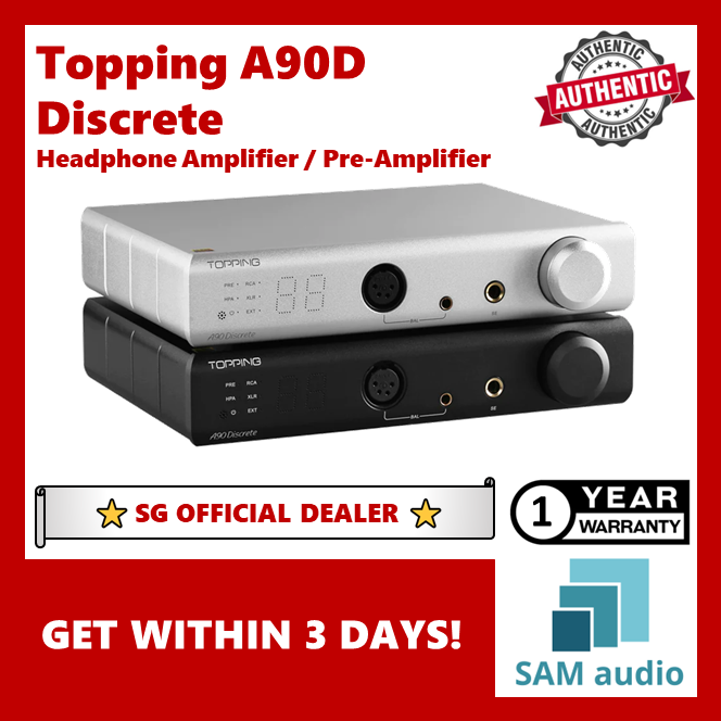 [🎶SG] TOPPING A90D DISCRETE HEADPHONE AMPLIFIER / PRE AMP (A90D ...