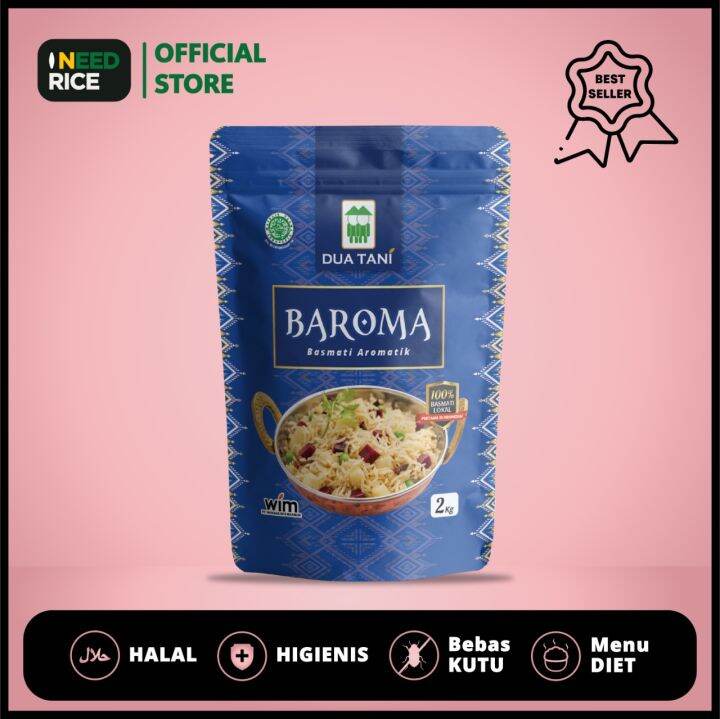 Beras Baroma Basmati Aromatik Dua Tani- untuk masakan Timur Tengah ...