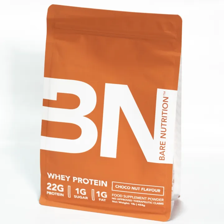 Bare Nutrition Whey Protein Food Supplement Powder Choco Nut Flavour ...
