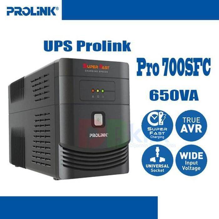 Prolink PRO700SFC Super Fast Charging Line Interactive UPS 650VA ...