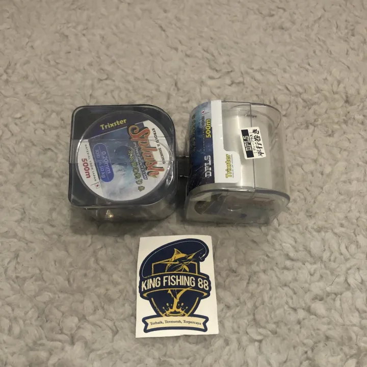 Senar Pancing TRIXSTER Splash Nilon 500m Clear Putih Mudah Tenggelam ...