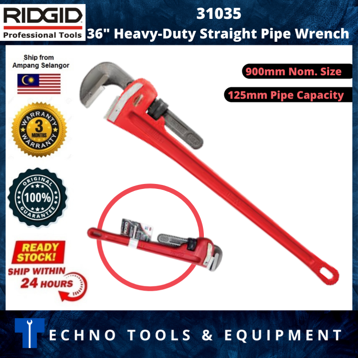 RIDGID Heavy-Duty Straight Pipe Wrenches (36"/900mm) 31035 | Lazada