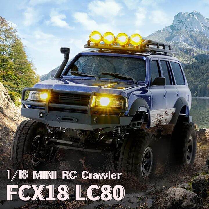 FMS NEW 1/18 RC Car FCX18 LC80 Crawler Car 2.4GHz RTR Two-speed RC ...