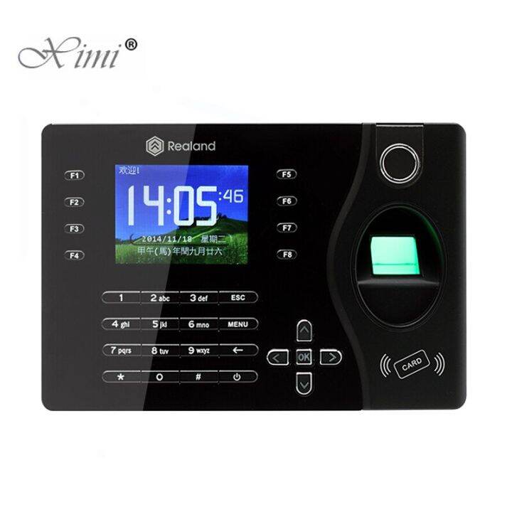 Realand Fingerprint Time Attendance Time Clock With RFID Card Reader A ...