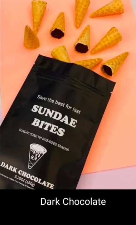 Dark Chocolate Sundae Bites Cone Tip Bite-Sized Snack | Lazada PH
