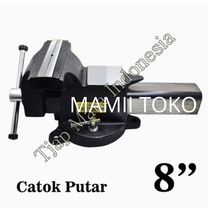 Catok Paron Ragum 8'' Catok Besi Putar Bench Vise 8 inch Tjap Mata ...