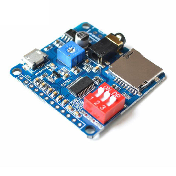 Voice Playback Module MP3 Player UART I/O Trigger Amplifier For Arduino ...