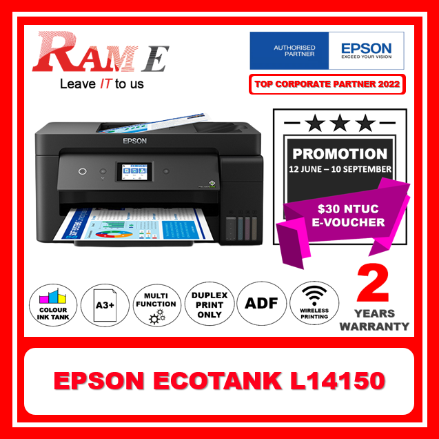 Epson EcoTank L14150 A3+ Wi-Fi Duplex Wide-Format All-in-One Ink Tank ...