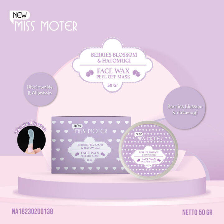 SYB MISS MOTER Berries Blossom and Hatomugi Face Wax | Masker Wajah ...