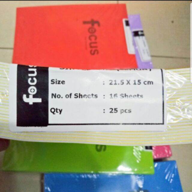 notebooks Focus Notebook Filler 25pcs per pack | Lazada PH