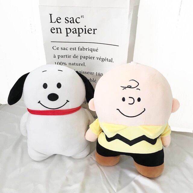 DL ตุ๊กตาผ้าห่ม Snoopy & Charile Brown ของขวัญ ผ้าห่มนิ่ม หมอนผ้าห่ม ...