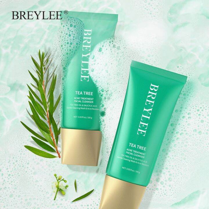 BREYLEE เจลล้างหน้า ครีมขัดผิว คลีนเซอร์ เจลล้างหน้าลดสิว ทำความสะอาด ...