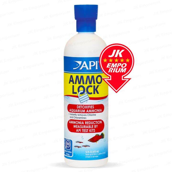 API Ammo Lock 473ml Ammonia Detoxifier Remove Ammonia Chlorine ...