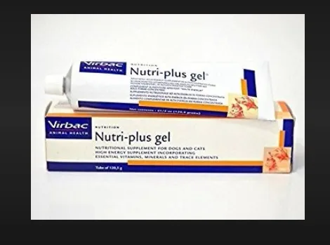 Virbac Nutri-PLUS GEL Tube of 220 grams, made in FRANCE high energy ...