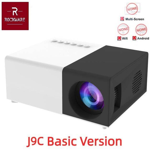 ROCKWARE J9C BASIC VERSION - Mini Portable Projector 60 ANSI Lumens ...