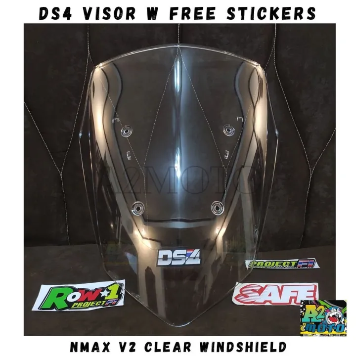 New for NMAX V1 V2 DS4 BM Visor Windshield w FREE Thai Stickers 2019 ...
