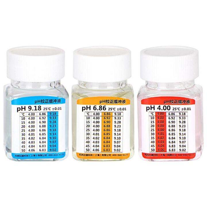 pH Calibration Solution 3PCS 50ML pH Meter Calibration pH 4.00 pH 6.86 ...