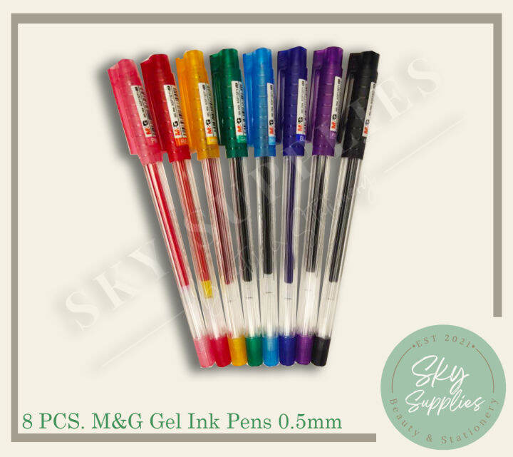 8pcs M&G Gel Ink Pens 0.5mm | Lazada PH