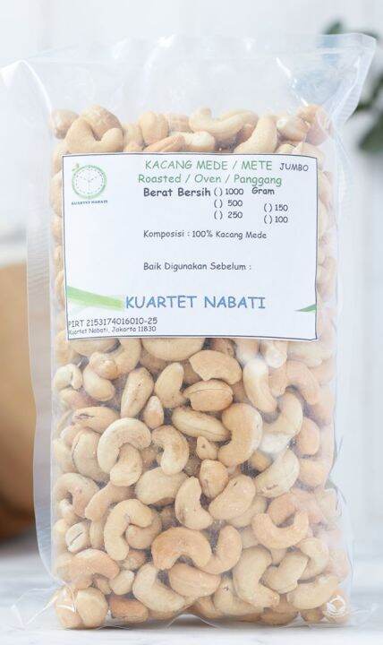 500gr Roasted Kacang Mede Utuh Size Sedang - Besar Mete Sulawesi ...