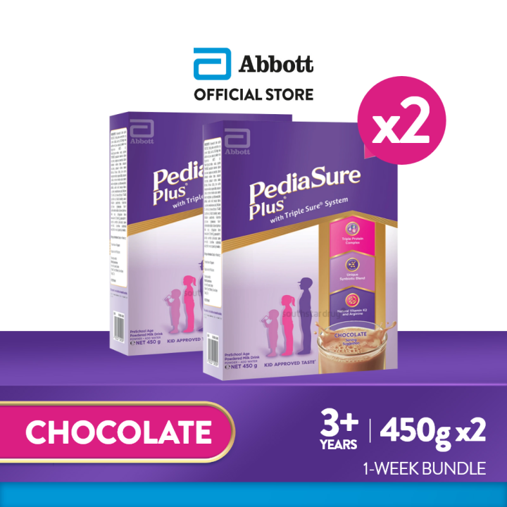 Pediasure Plus Choco 450g For Kids Above 3 Years Old Bundle of 2 ...