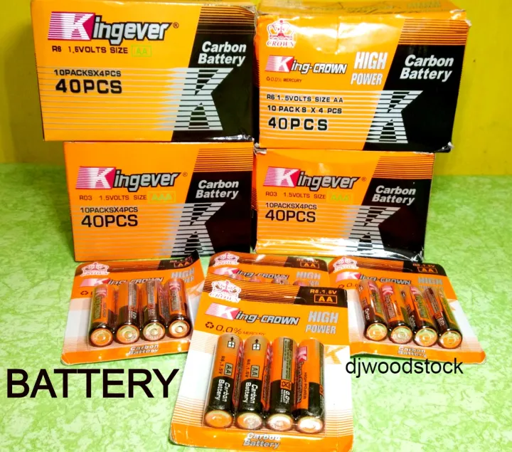 BATTERY, KINGEVER EXTRA HEAVY DUTY BATTERY, AAA, AA | Lazada PH