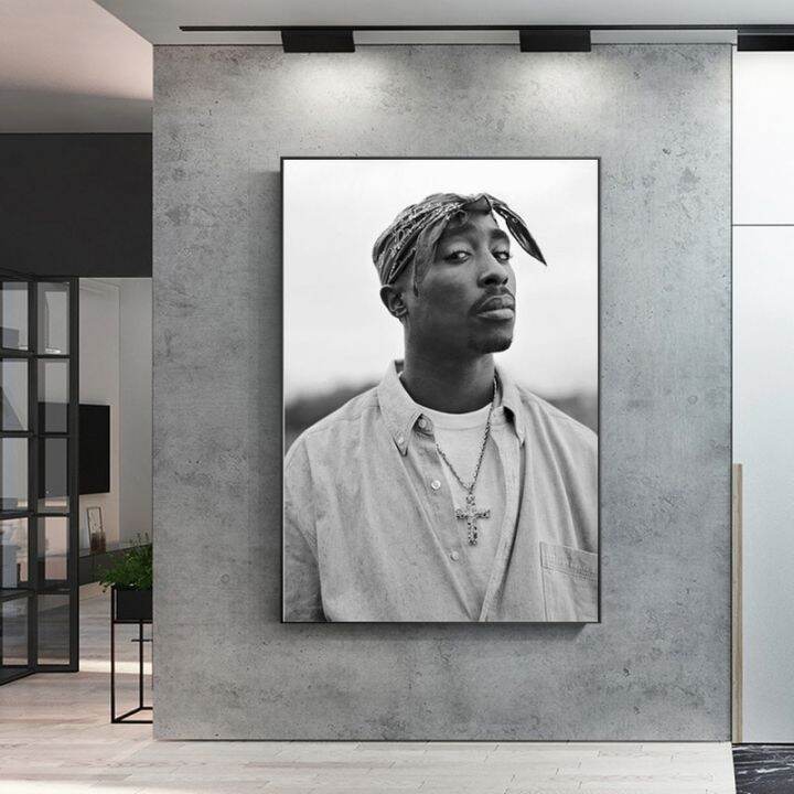 Tupac Shakur 2pac Canvas Painting Rapper Star Poster Hip Hop Art ...