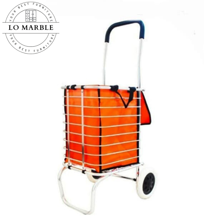 Trolley Cart Aluminium Bag Trolly Keranjang Trolly Keranjang Lipat ...