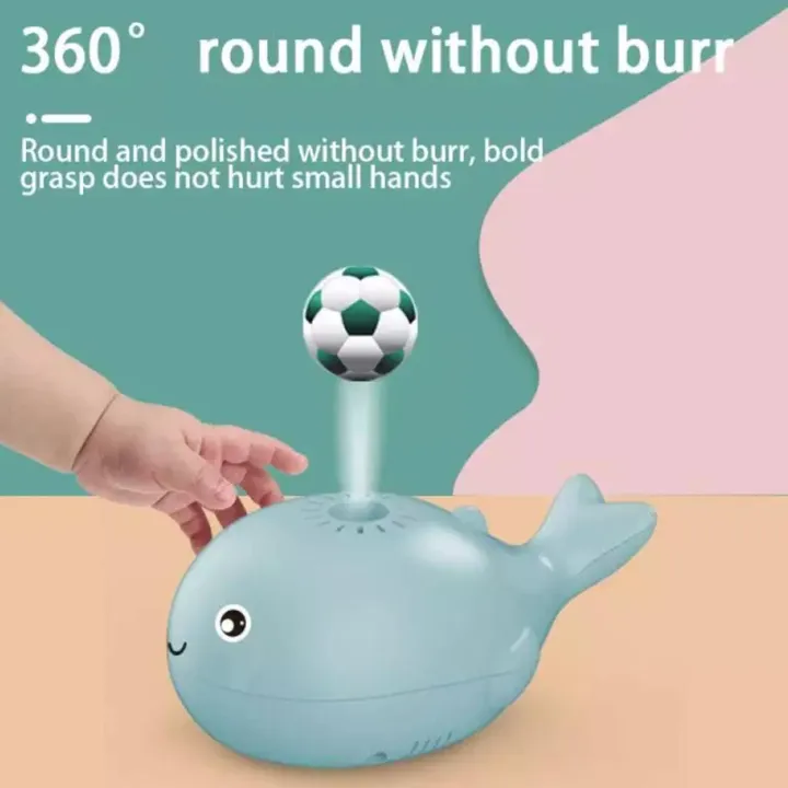 Children's Electric Fan Suspension Blowing Ball Toy Mini Toys Whale Fan ...