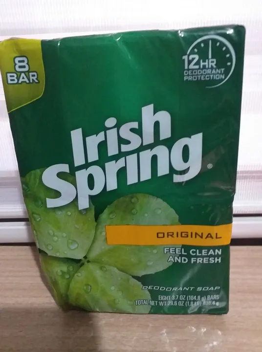 Irish spring Original scent feel clean and fresh 8 bar soap 29.6 oz ...