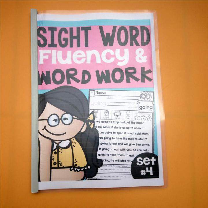 Sight Words Fluency and Word Work Activity Interactive Worksheet Book ...
