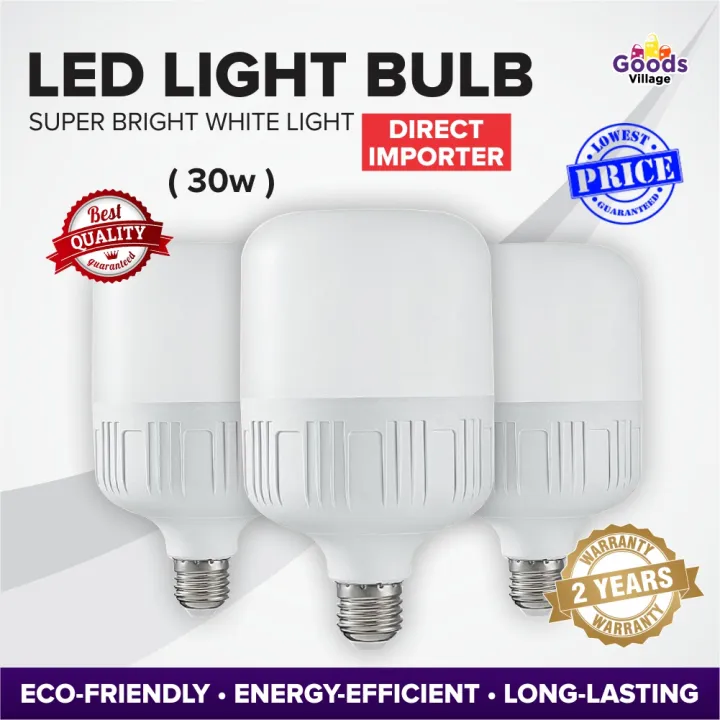 30w LED Light Bulb 2 YEARS WARRANTY Pilum / Super Bright / White / Eco ...