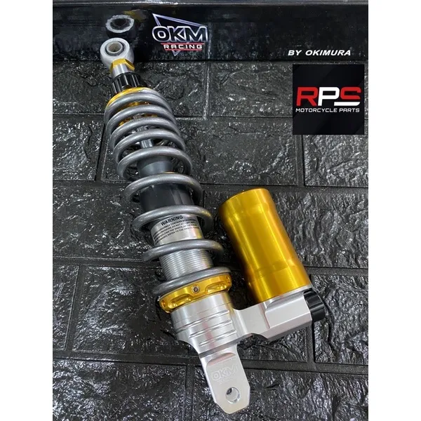 OKM Racing Rear Shock With Tank CLICK125i / 150i 325mm | Lazada PH