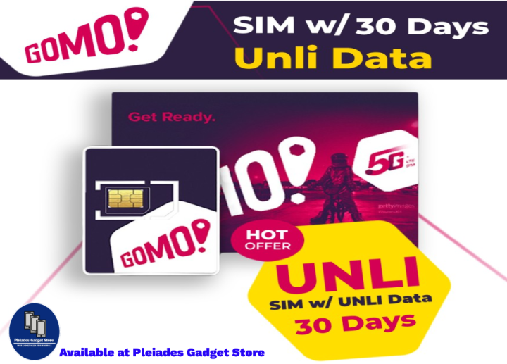 GOMO SIM 30days Unlimited Data | Lazada PH