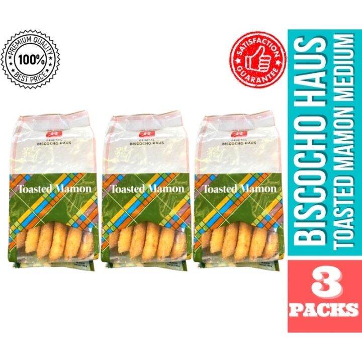 【COD】mzqhxa97hq29 Original Biscocho Haus Toasted Mamon Medium (3 PACKS) Iloilo Pasalubong ...