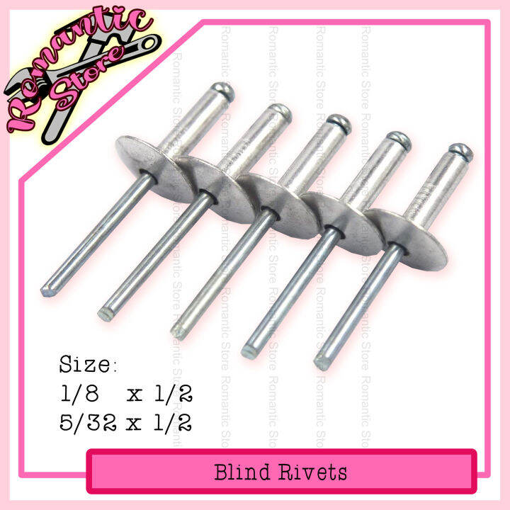 Aluminum Blind Rivets 1/8 x 1/2 1box | Lazada PH