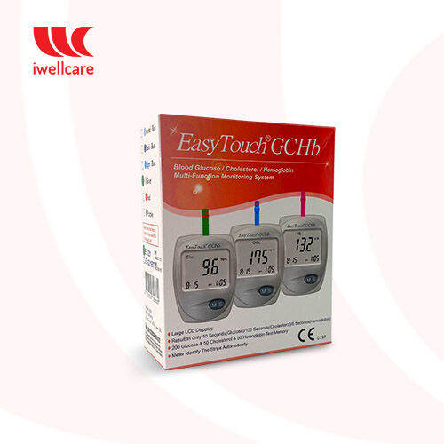 Glucometer, GCHb 3in1 Monitor (Glucose,Chole,Hemoglobin) EASYTOUCH KIT ...