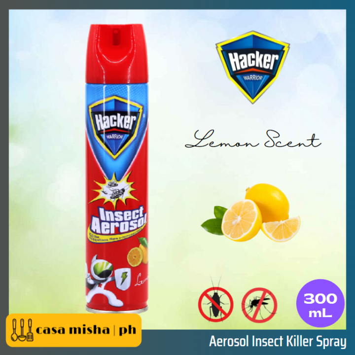 CMPH Hacker Mosquito Insecticide Aerosol Insect Killer Spray Lemon ...