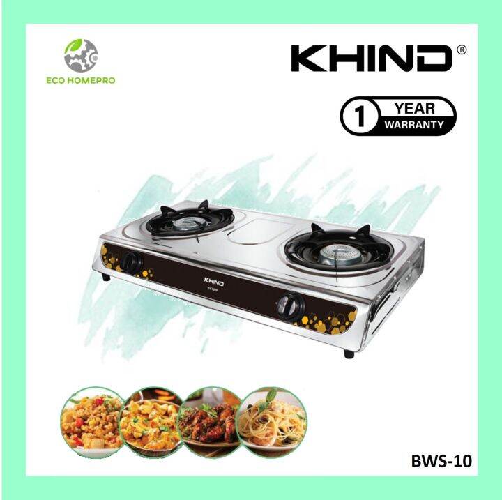 Khind Double Gas Cooker GC1009 | Lazada