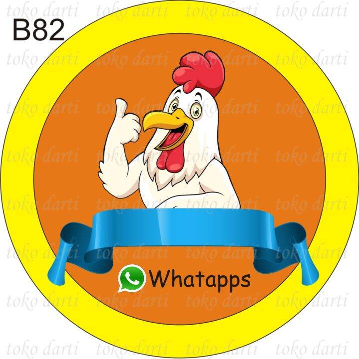 STIKER TEMA AYAM BULAT/STIKER KEMASAN/STIKER PRODUK | Lazada Indonesia