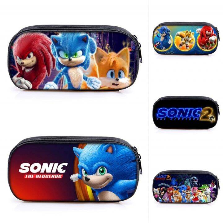 SONIC 2 Printed Pencil Case Primary School Anime Sonic Stationery Gift ...