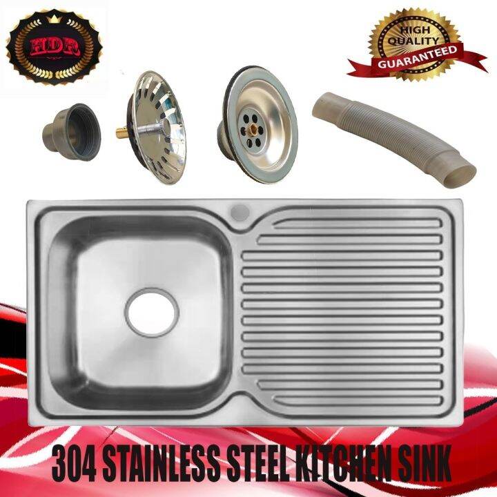 SUS304 STAINLESS STEEL KITCHEN SINK (LABABO / FAUCET) right and left ...