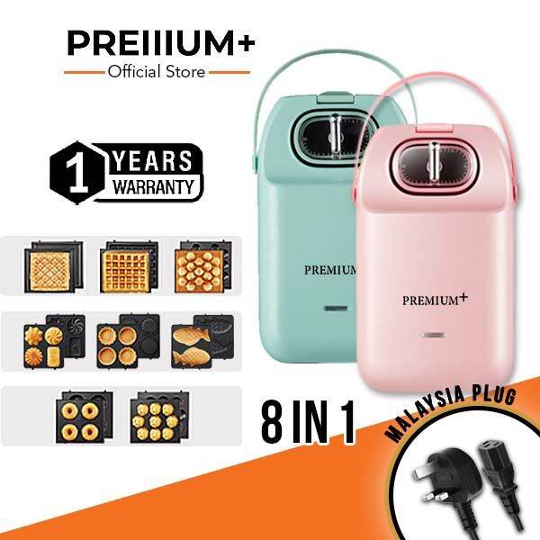 Premium+™ Waffle Maker 8 In 1 Sandwich Maker Pembakar Waffle Electric ...