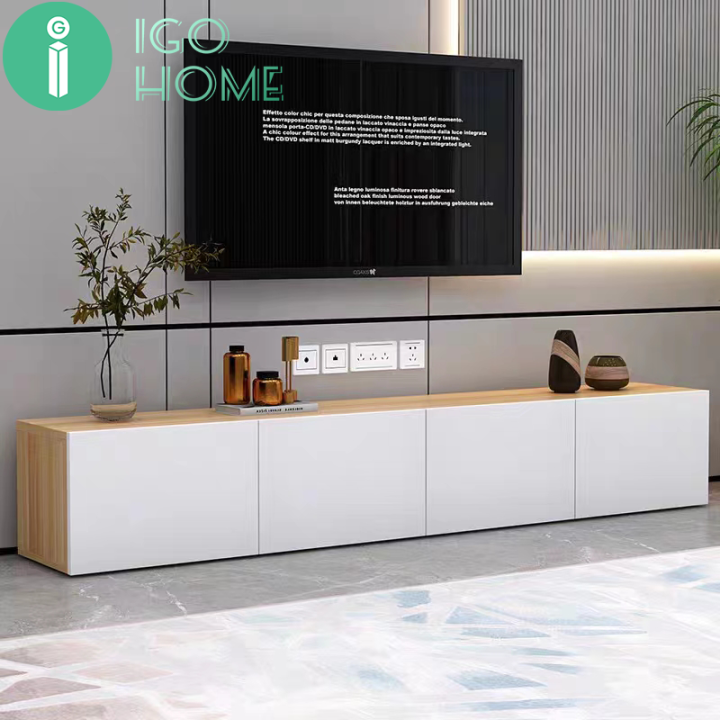 IGO TV Cabinet Modern TV Stand Table Furnitur with Cabinet for Living ...