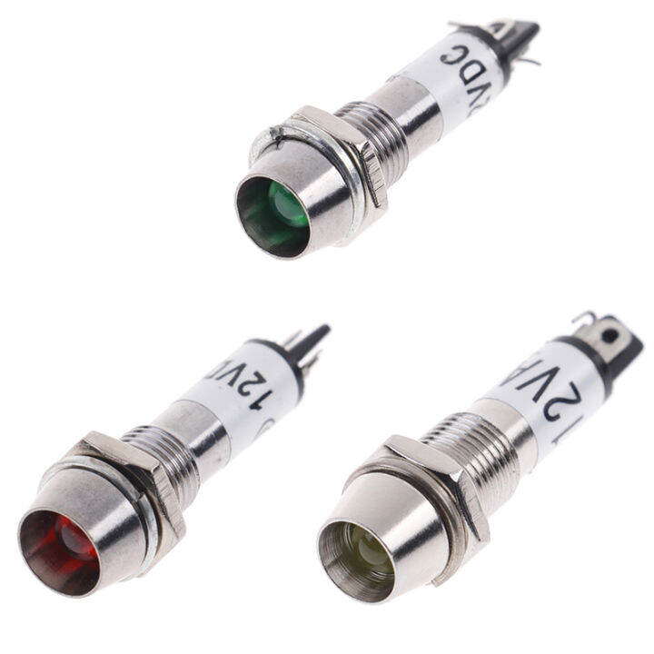 [JINXING] Towering Pride 1Pc LED indicator 8mm thread metal 12V 24V ...