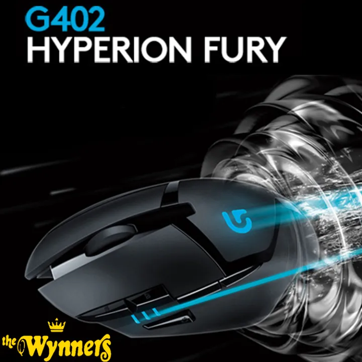 Logitech G402 Hyperion Fury FPS Gaming Mouse 8 Programmable Keys 4000 ...