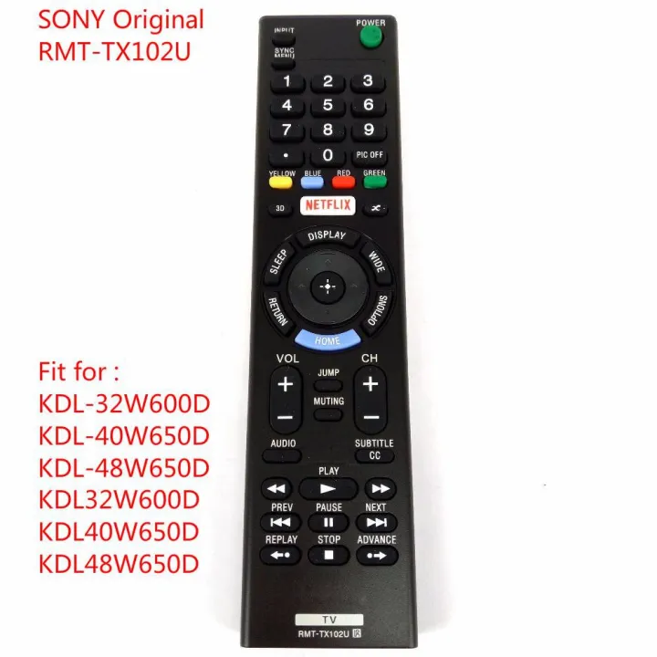 SONY Original RMT-TX102U FOR SONY TV Remote control for KDL-32W600D KDL ...