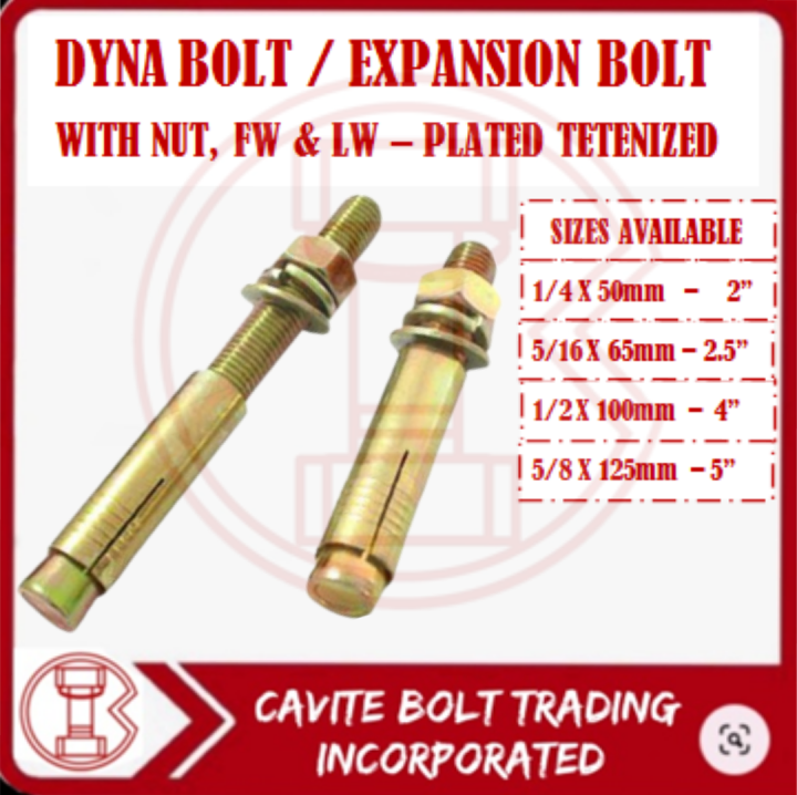 DYNA BOLT / EXPANSION BOLT (10 PCS) | Lazada PH