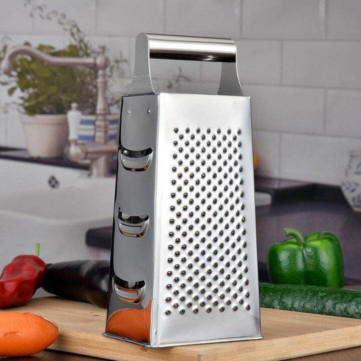 MKLNN 4 Side Food Vegetable Grater Stainless Steel Kitchen Cheese ...